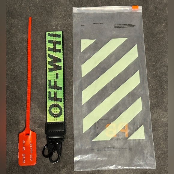 Off-White | Accessories | Offwhite Neon Green And Black Strap With Red ...